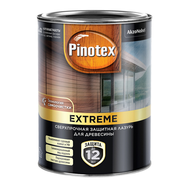 Лессирующая краска-лазурь для дерева Pinotex Extreme (Tinova ...